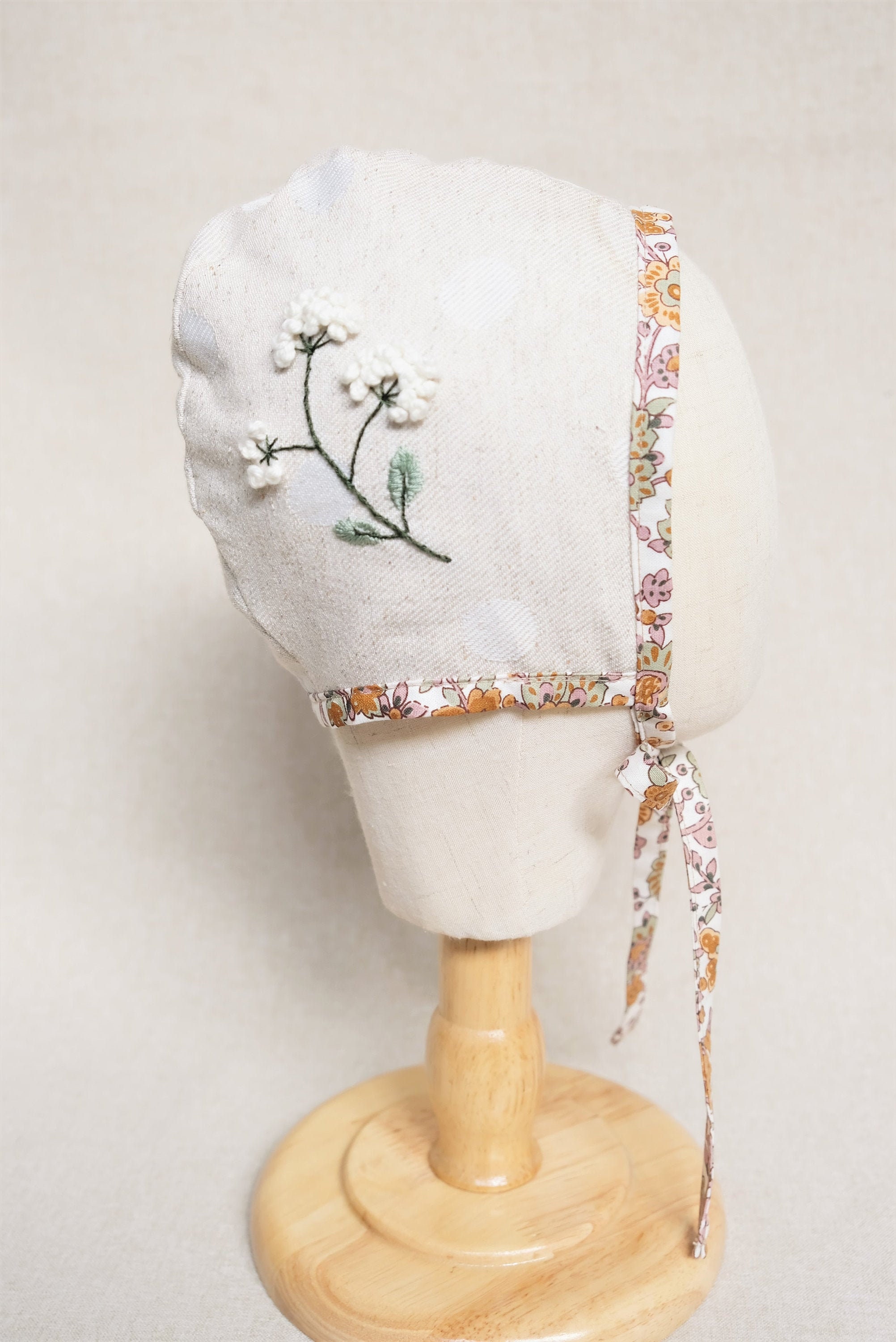 Handmade Embroidered Bonnet Winter Sunset | Etsy