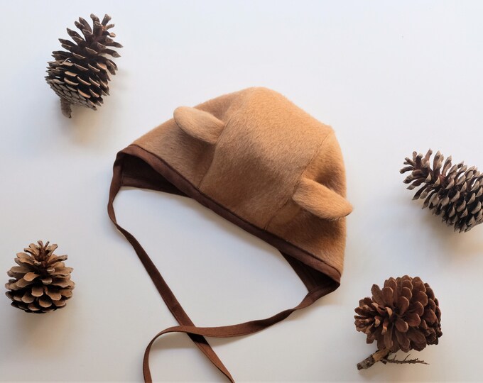 Honey Bear Bonnet Baby Bear Hat Bear Costume Bear Bonnet for Baby ...