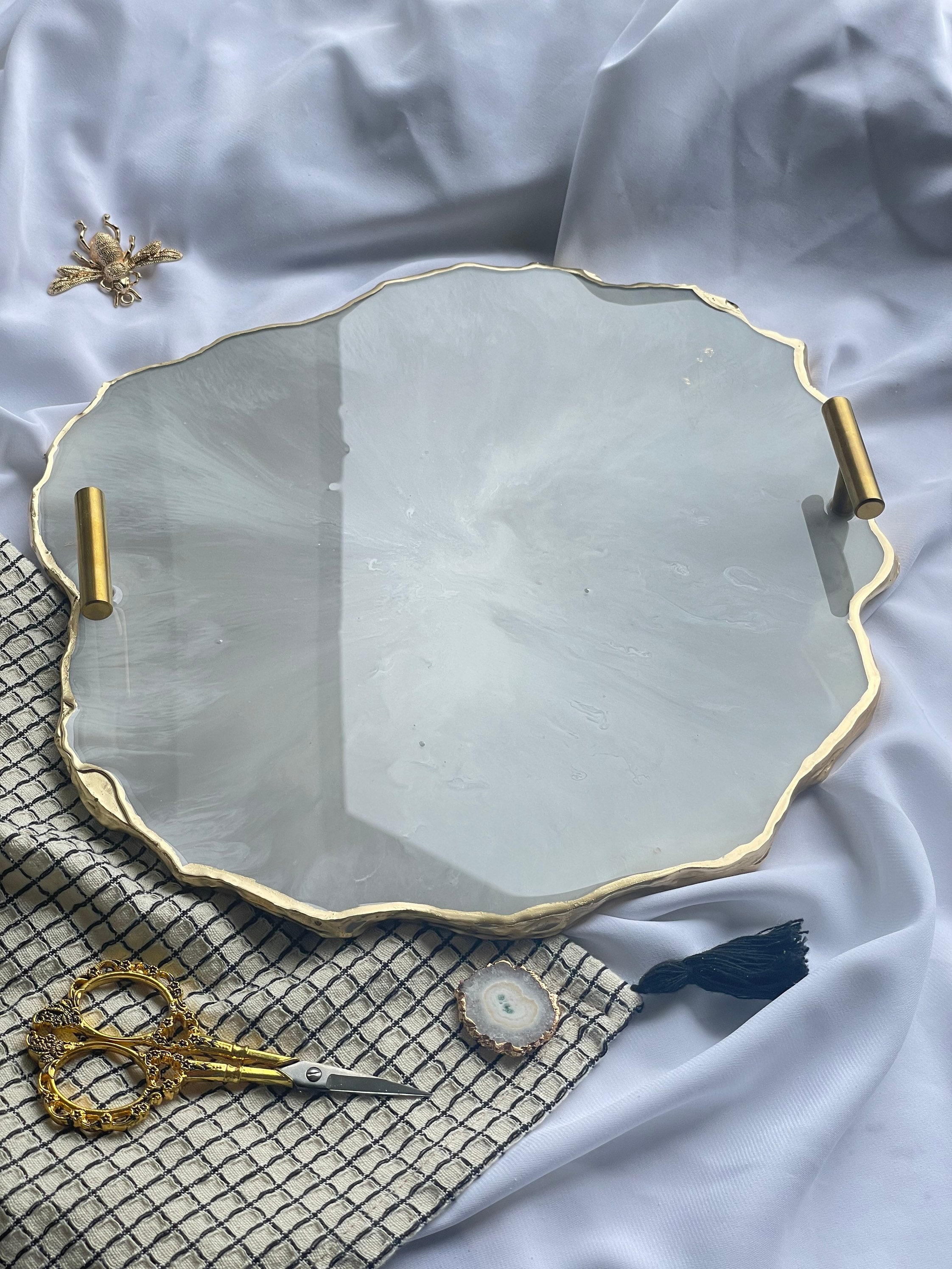 Marble Look Tray Engagement Nisan Kit Isteme Engagement Tray \ Wedding ...