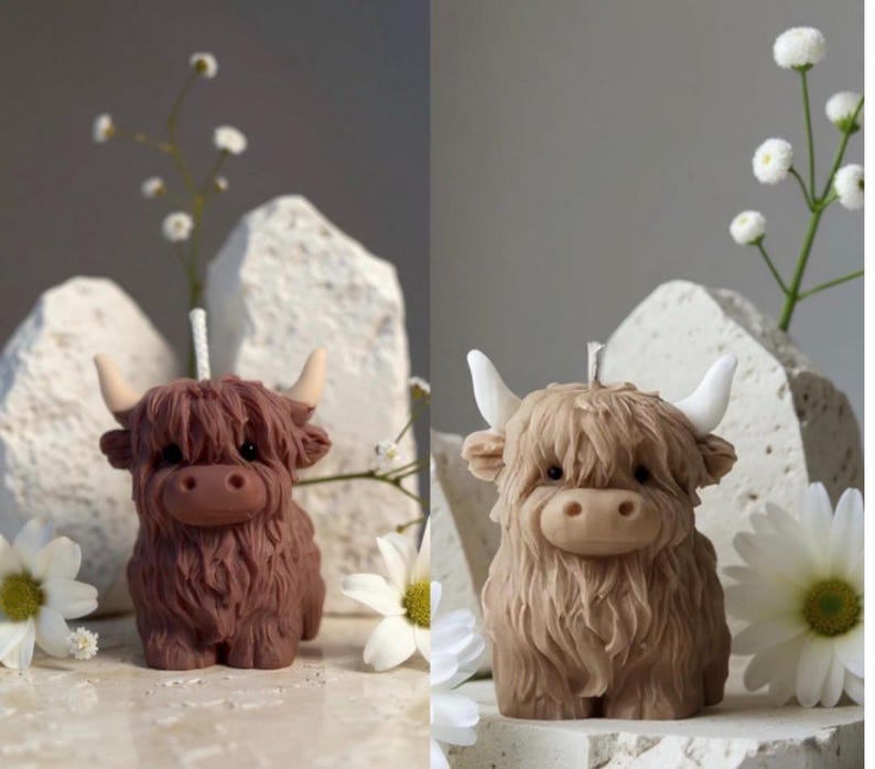Squirrel Candle - Squirrel / Highland Cow Candle, Handmade | Gift for ...