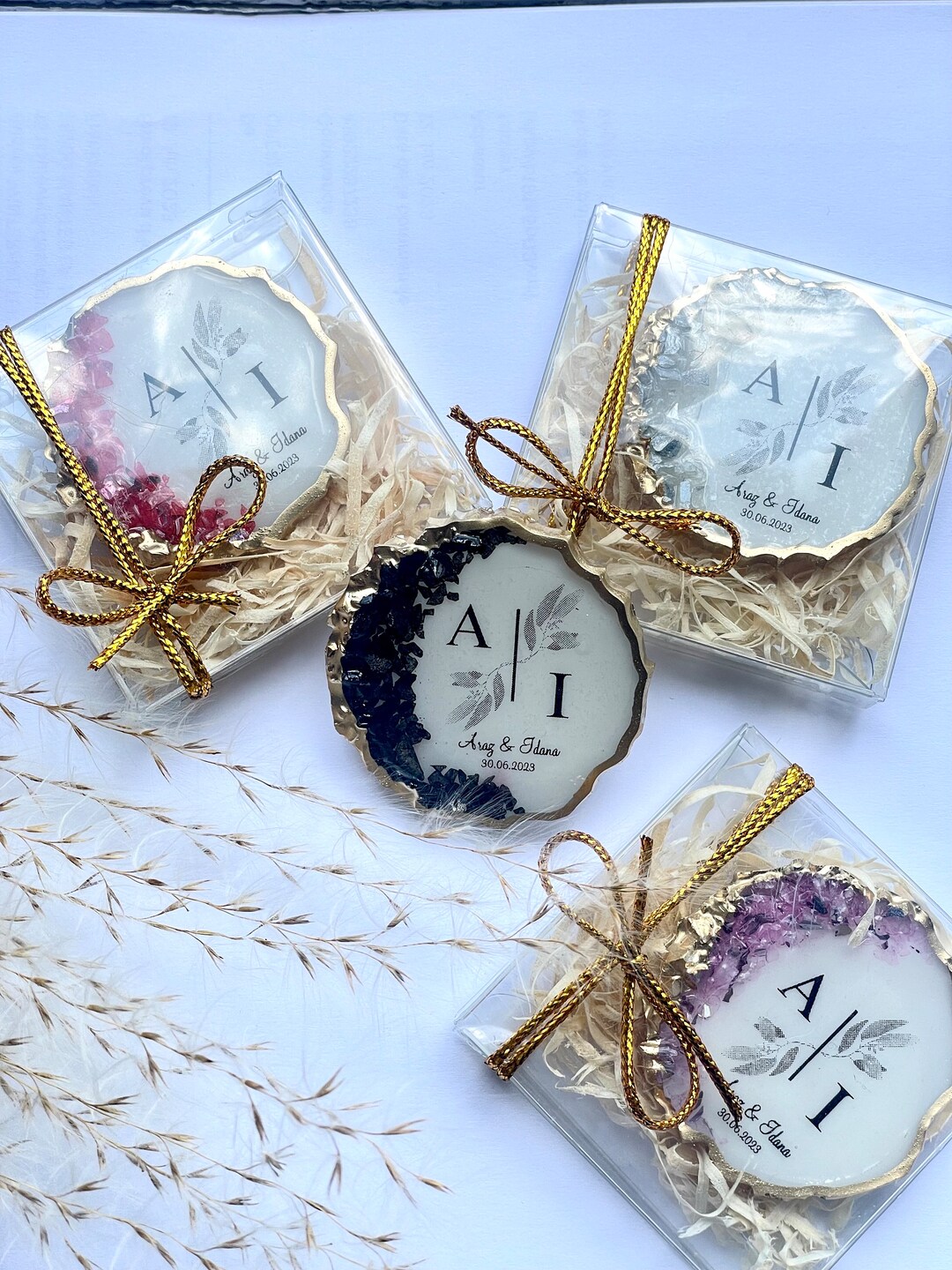 Favors Personalized Magnets Resin . Crystal Elegant Ayatul - Etsy