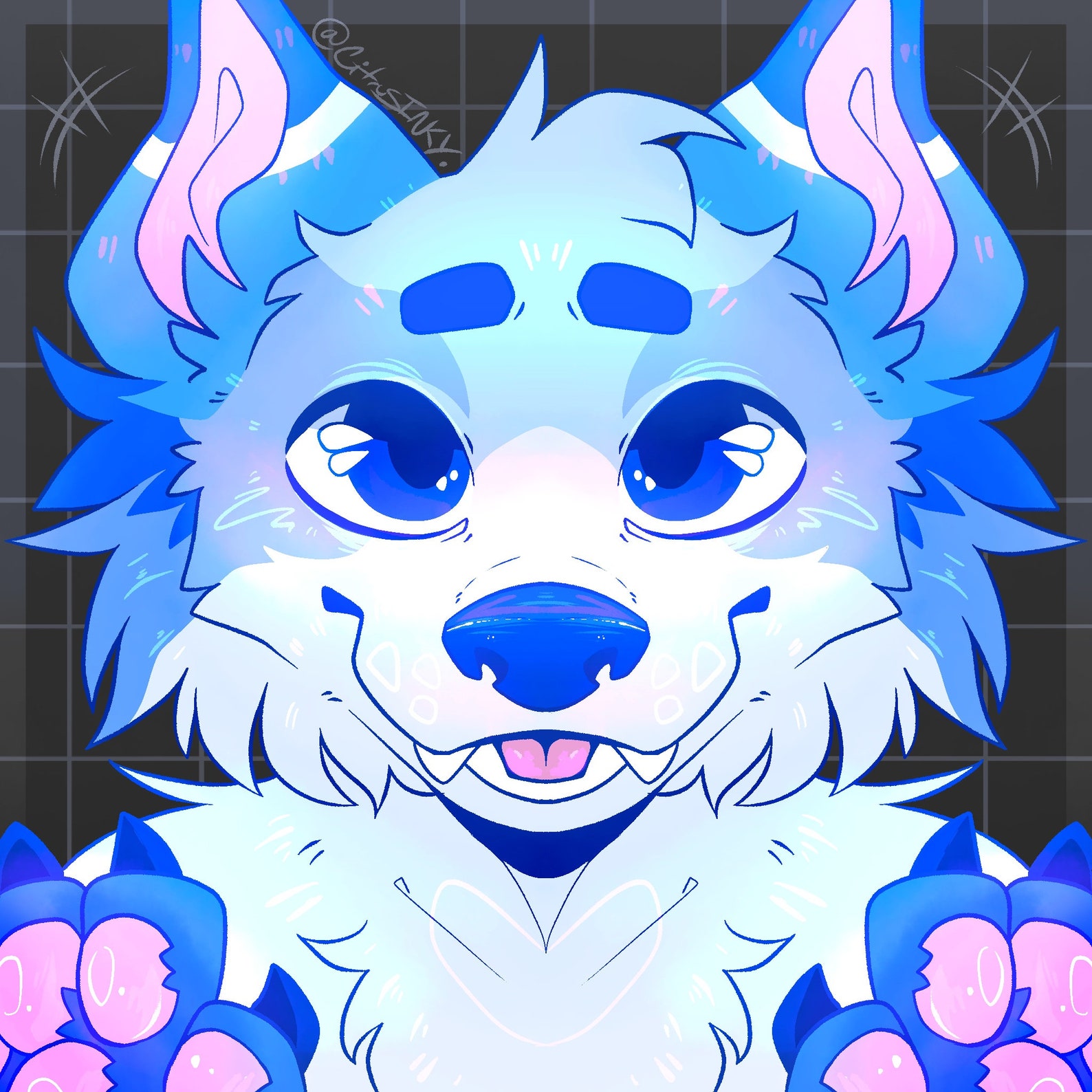 Digital Icon Character / Fursona Commission Profile Picture Badge - Etsy