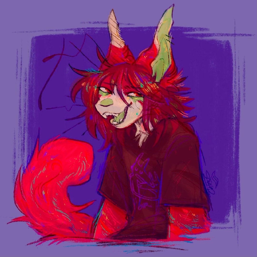 Messy Render Halfbody Drawings/ Fursona Art/ Custom - Etsy
