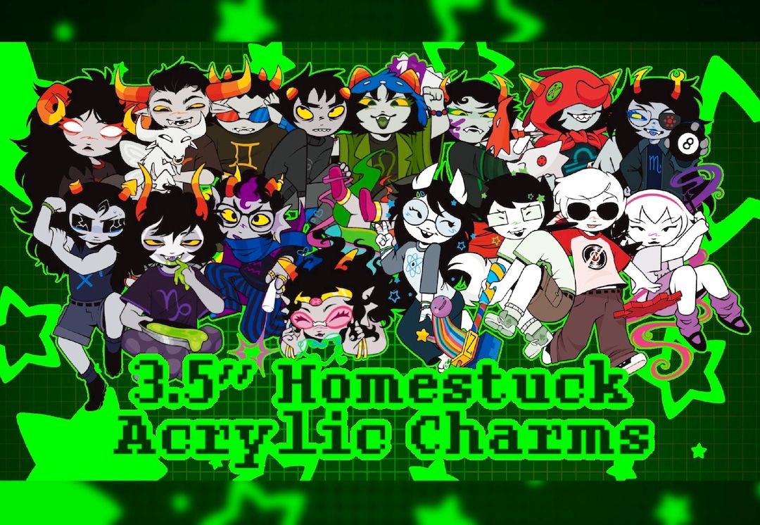 NEW: Bec, Jack, and PM! // Homestuck Acrylic Charms! - Etsy