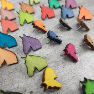 Fun-tacks Thumbtacks, Colorful Horses, Decorative Thumb Tacks, Home ...