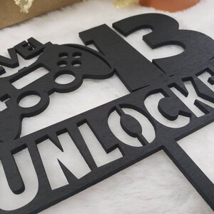 Gamers 13th Birthday Cake Topper, Geek Birthday Party, Level 13 ...