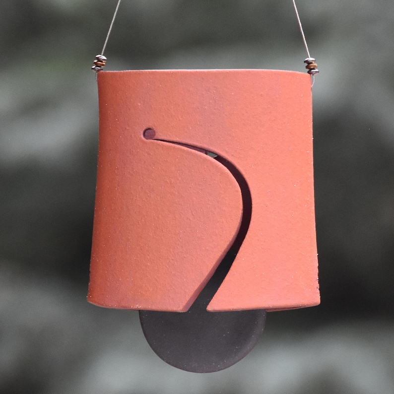 Modern Industrial Ceramic Wind Bell for Minimalist Garden Decor - Etsy