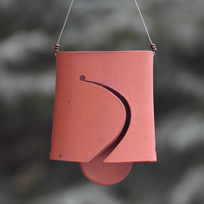 Modern Industrial Ceramic Wind Bell for Minimalist Garden Decor - Etsy