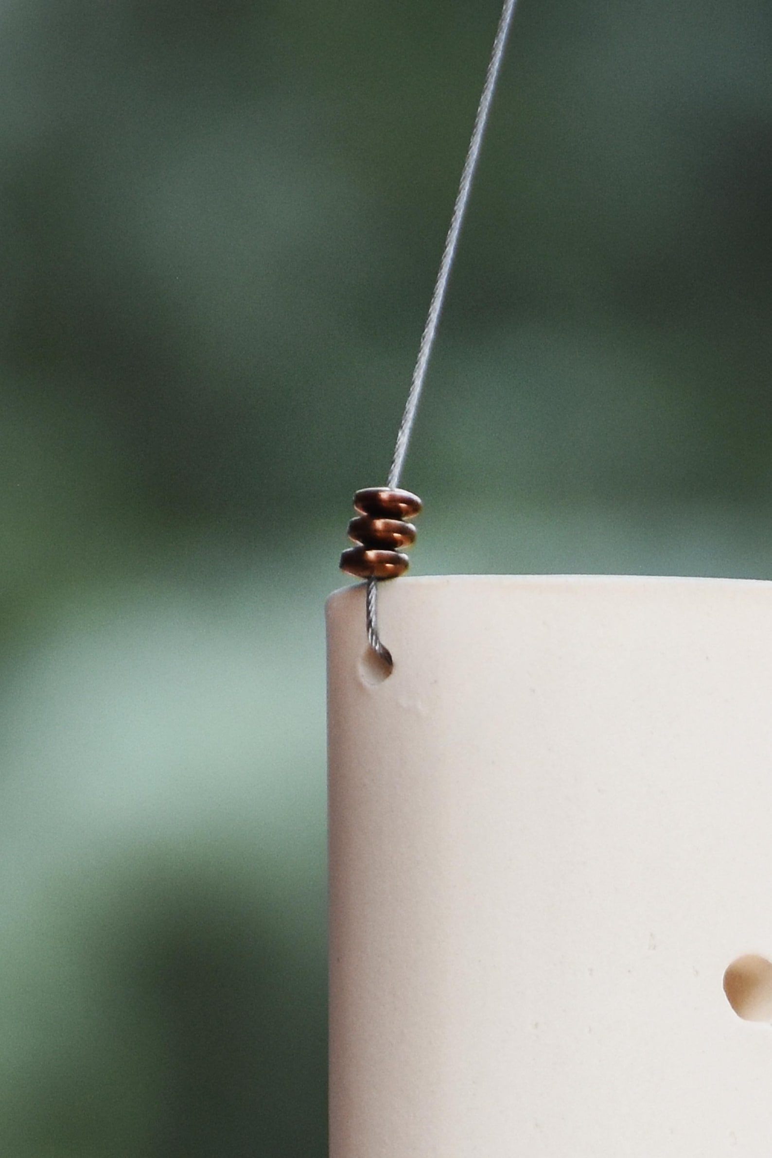 Handmade Ceramic Wind Chime Modern Garden Art Mid-century Decor Gift ...