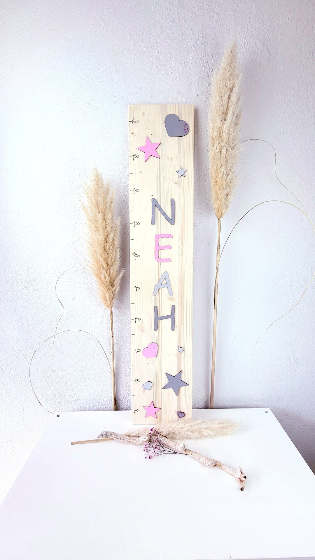 Great Measuring Stick With Wooden Letters, Stars and Hearts for ...