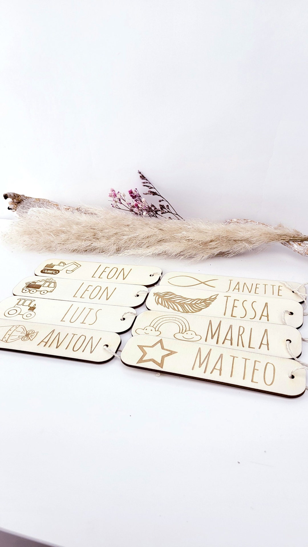 Personalized Wooden Bookmark to Choose From for Children, Name ...