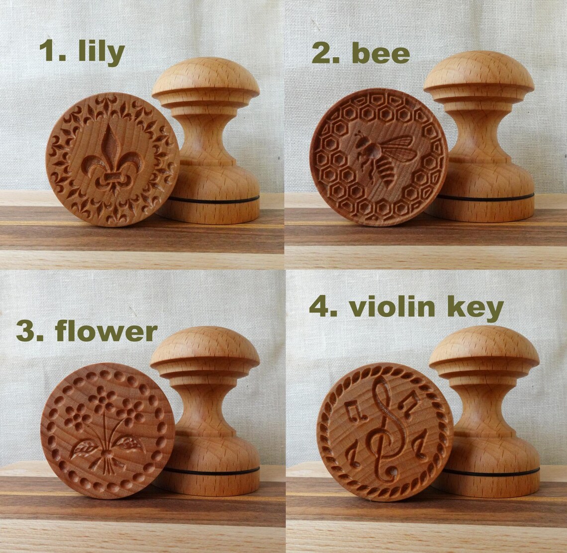 CORZETTI PASTA STAMP Set- 1 Base + 1 Stamp (choose 1 From 11 Varieties ...