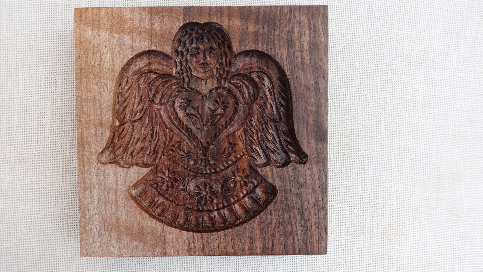 Hand Carved Angel Gingerbread Mold, Honey Cake Spekulatius - Etsy