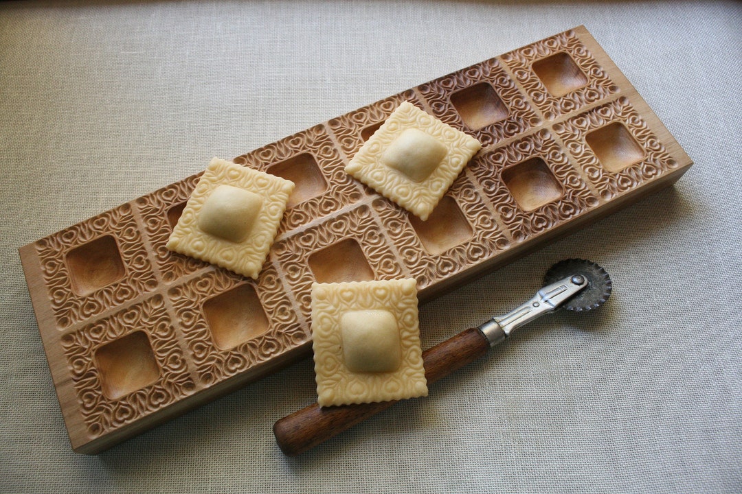 Tulip Pattern Ravioli Board, 12-holes, Cookie Mold, - Etsy