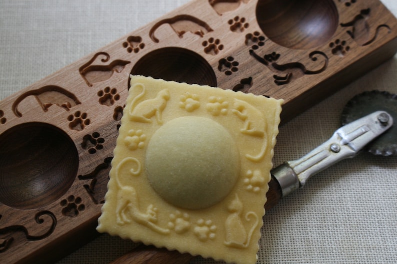 Ravioli Board, Fresh Pasta Board, Filled Cookie Wooden Board, Cats ...