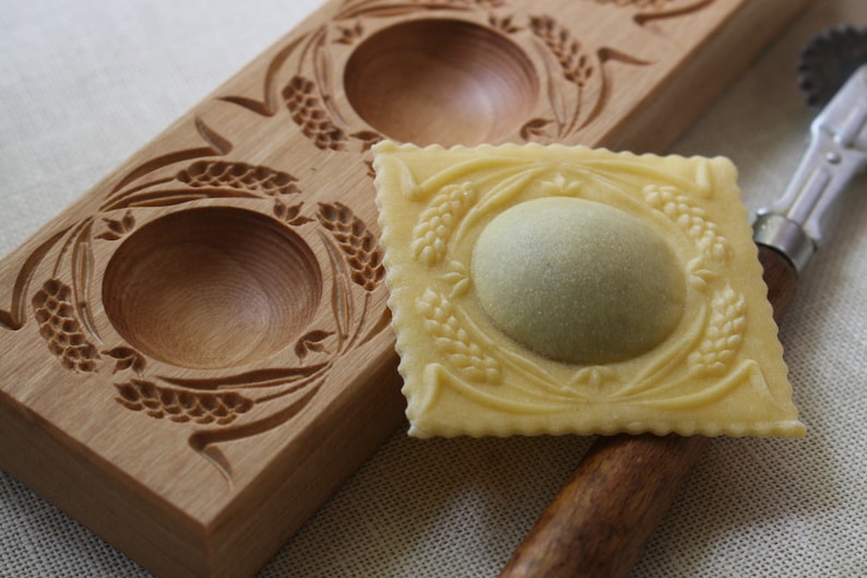 Wheatear Ravioli Board, Fresh Pasta Cookie Mold, - Etsy
