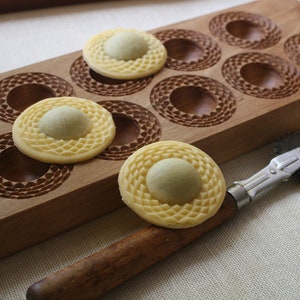 Ravioli Board, Wooden Pasta, Cookie Mold, Braid Pattern, - Etsy