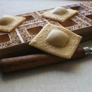 Tulip Pattern Ravioli Board, 12-holes, Cookie Mold, - Etsy