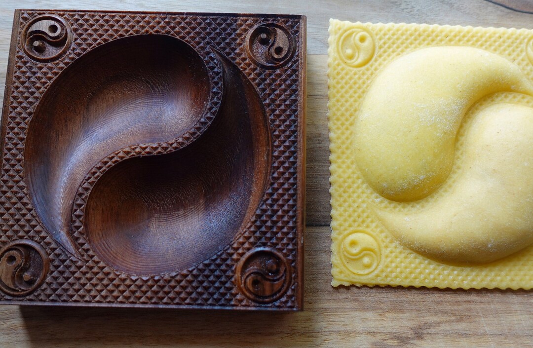 Yin-yang Ravioli Board, Fresh Pasta Cookie Mold, - Etsy