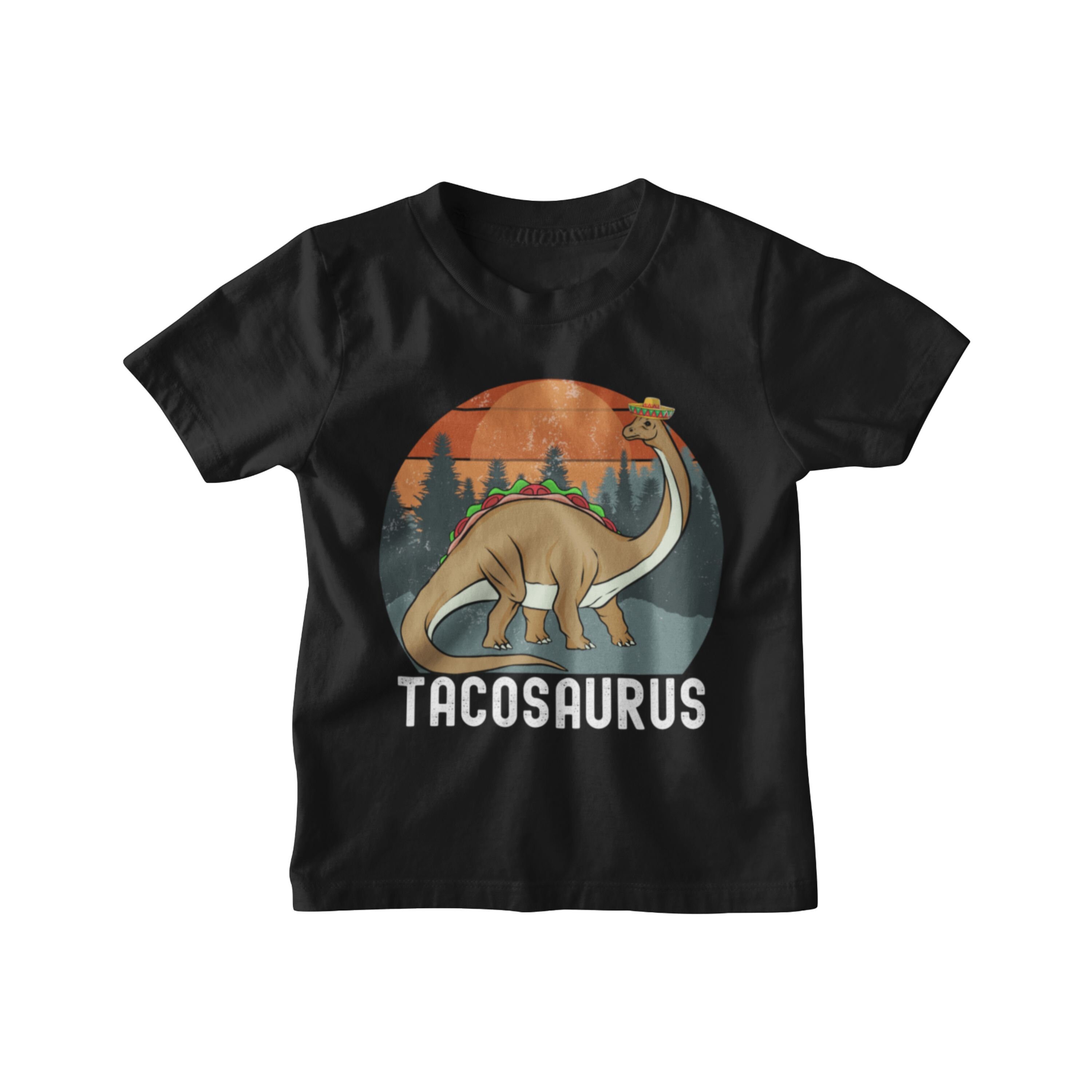 Tacosaurus Funny Taco Tuesday Dinosaur Kids' T-Shirt | Etsy