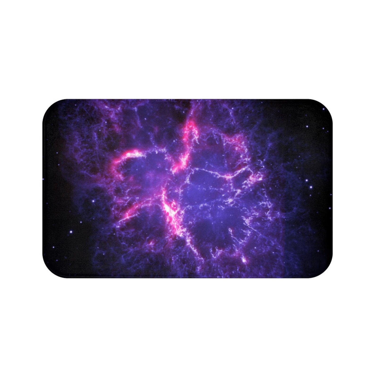 Crab Nebula Bath Mat Space Nebula Galaxy Print Bath Mat | Etsy