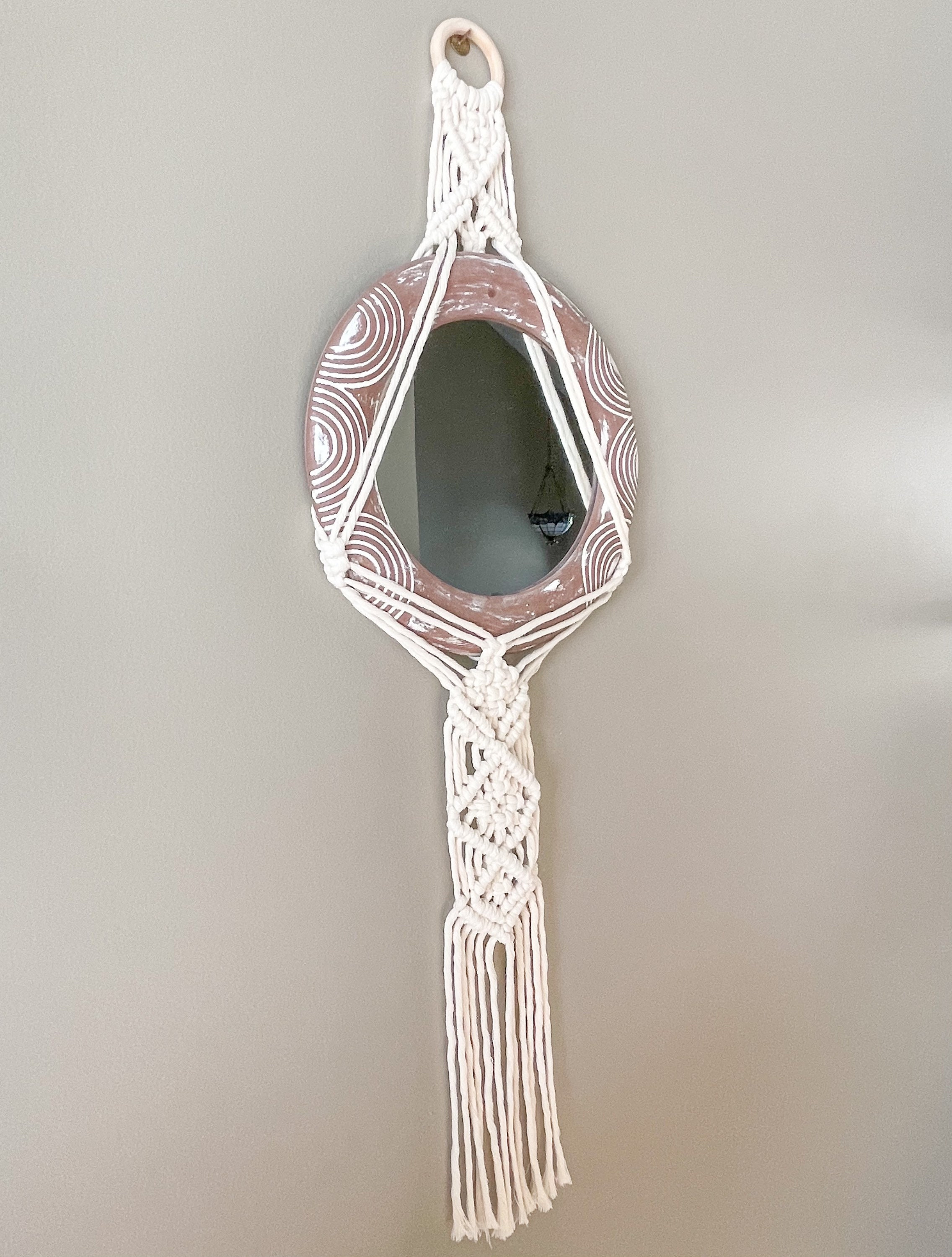 Macrame Hanging Mirror - Etsy