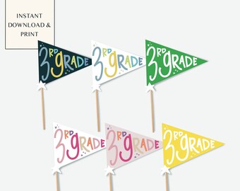 Back to School Pennant Flags/ First Day of - Etsy