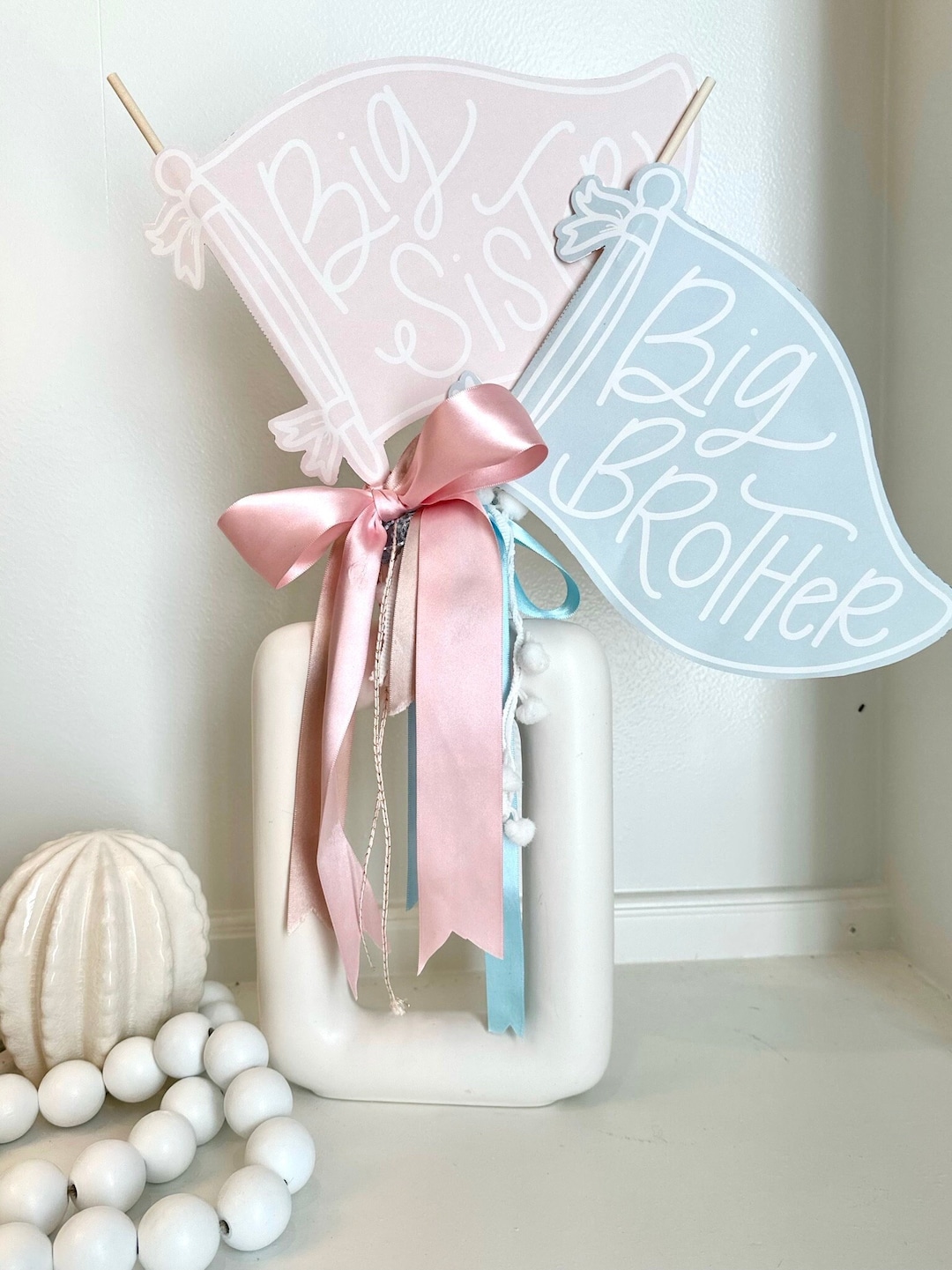 Big Sister Sign for Gender Reveal Sign for Big Sis Signage Baby Prop ...