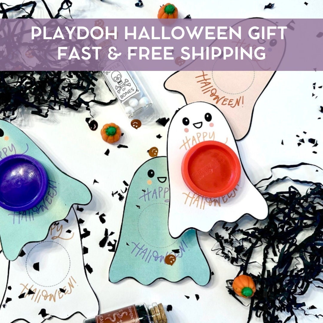 Halloween Playdoh Party Gift for Classroom Fall Party Gift for Kid ...
