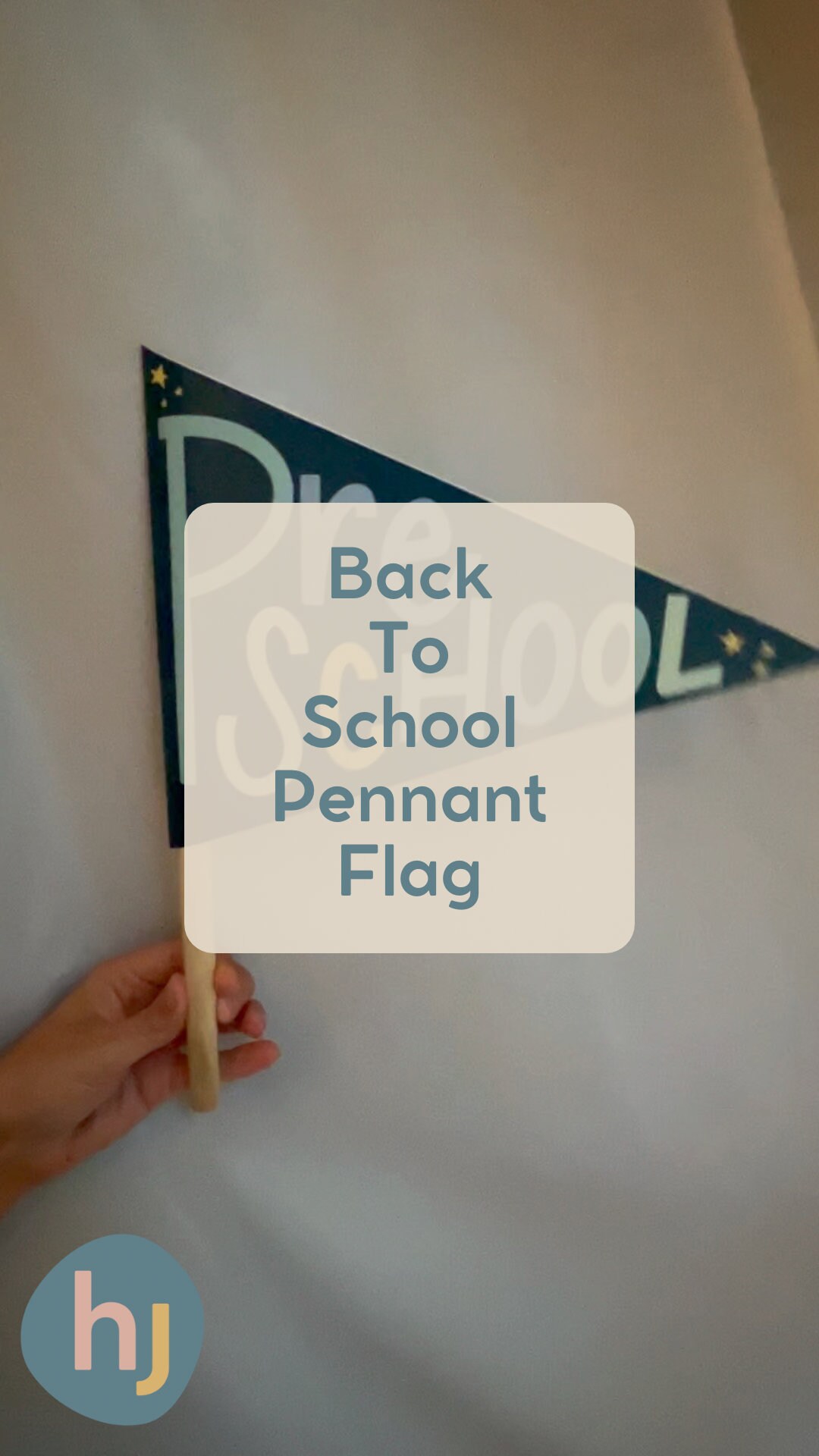First Day of Preschool Pennant Flag for Preschool Sign for Back to ...