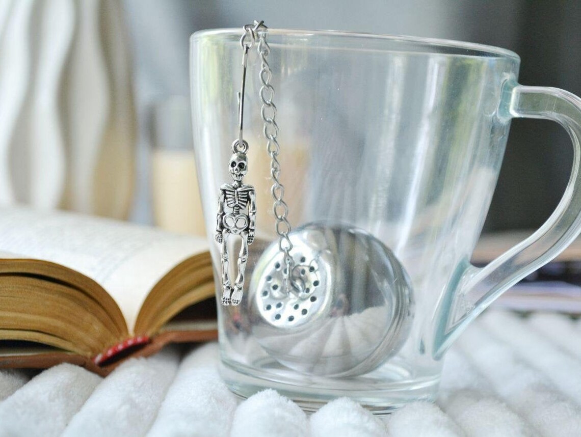Skeleton Tea Infuser Tea Lover Gift Tea Ball Tea Strainer - Etsy