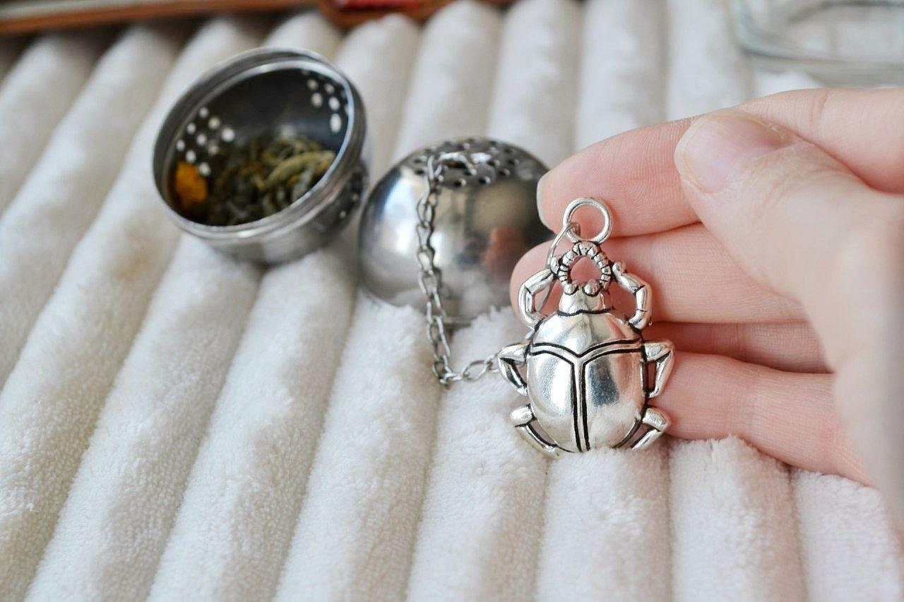 Scarab Beetle Tea Infuser Stainless Steel Mesh Tea Strainer Gift for ...