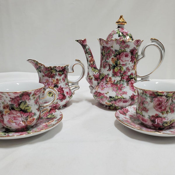 Chintz Tea Cup - Etsy