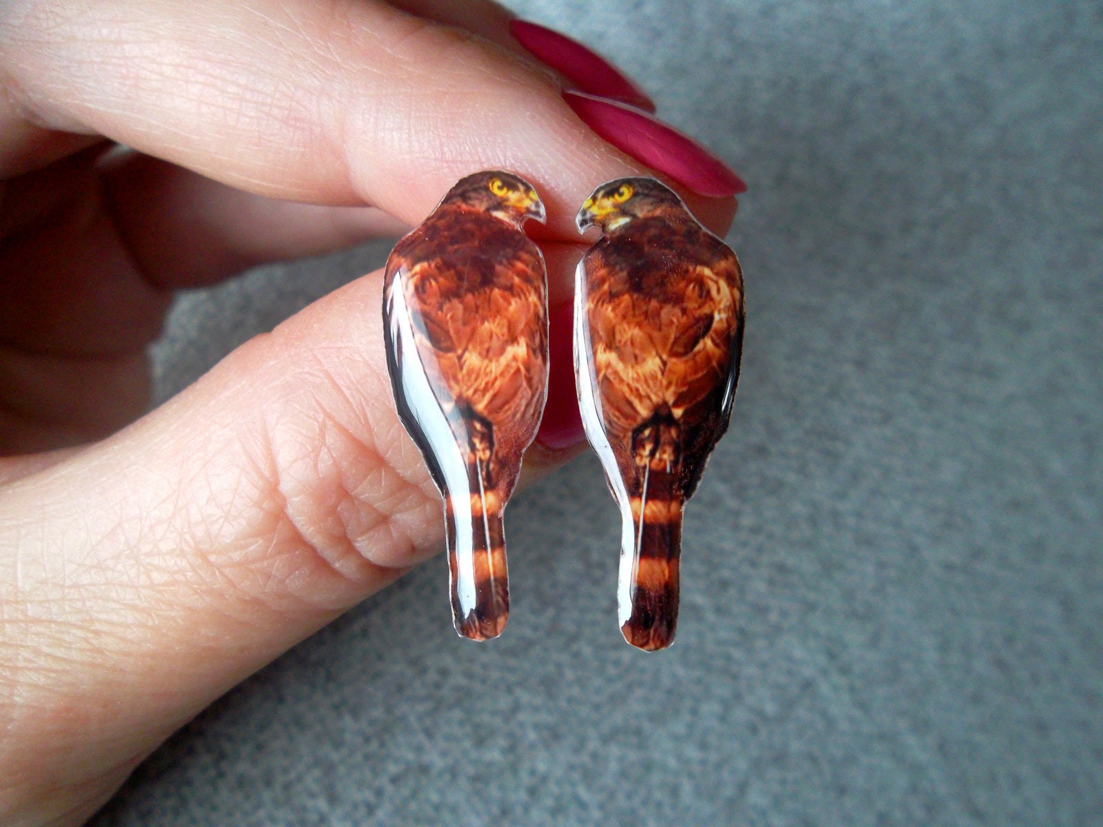 Stud EARRINGS BIRD of PREY Falcon Stud Earrings Buzzard Stud - Etsy