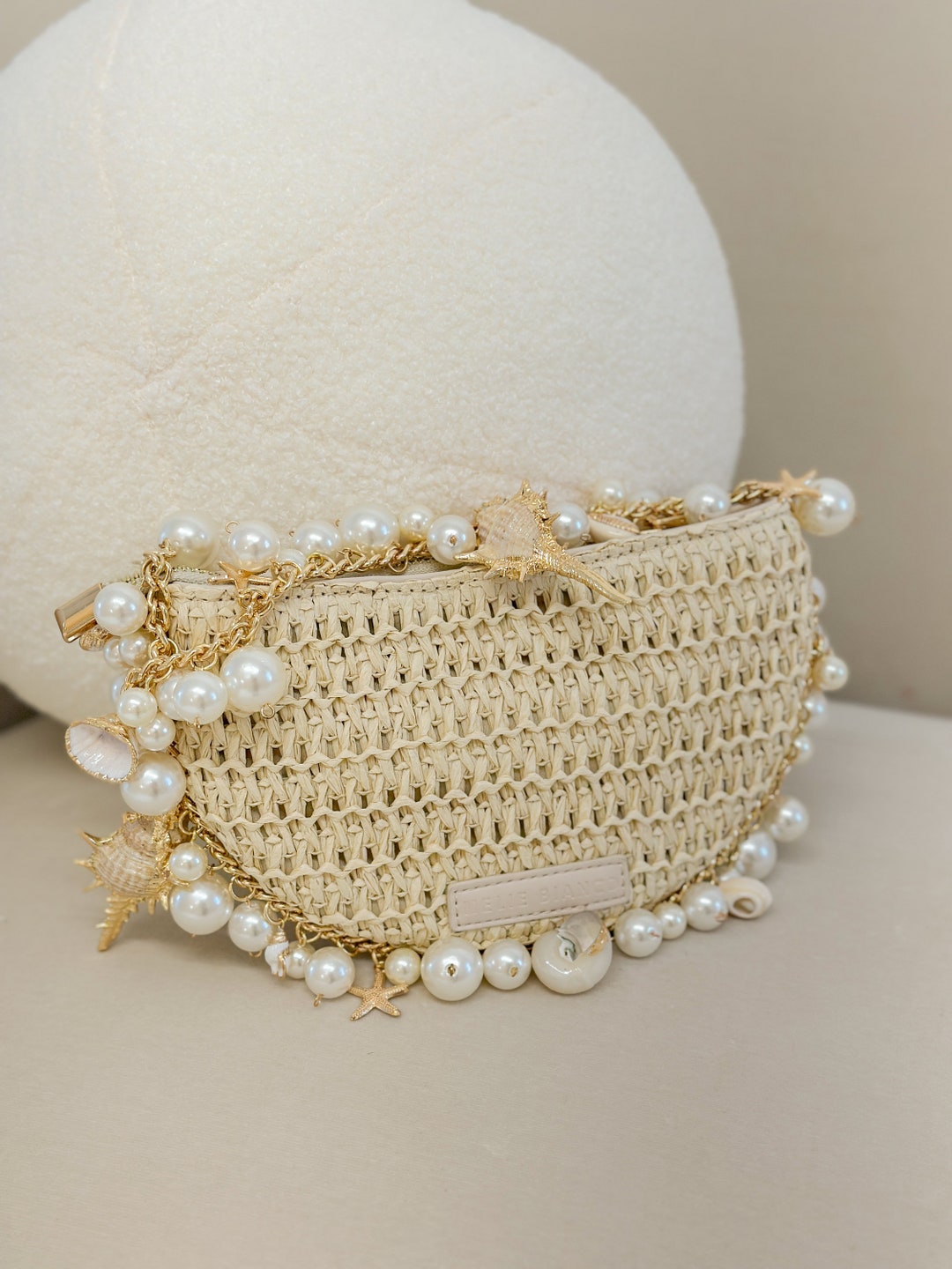 Straw Shell Crossbody Bag - Etsy