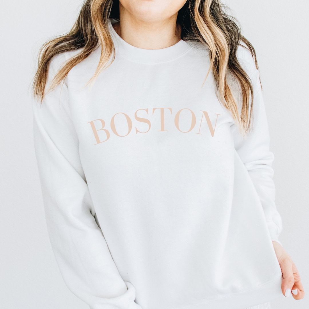Boston Sweatshirt Cozy Fall Sweater Womens Fall Crewnecks Hometown ...