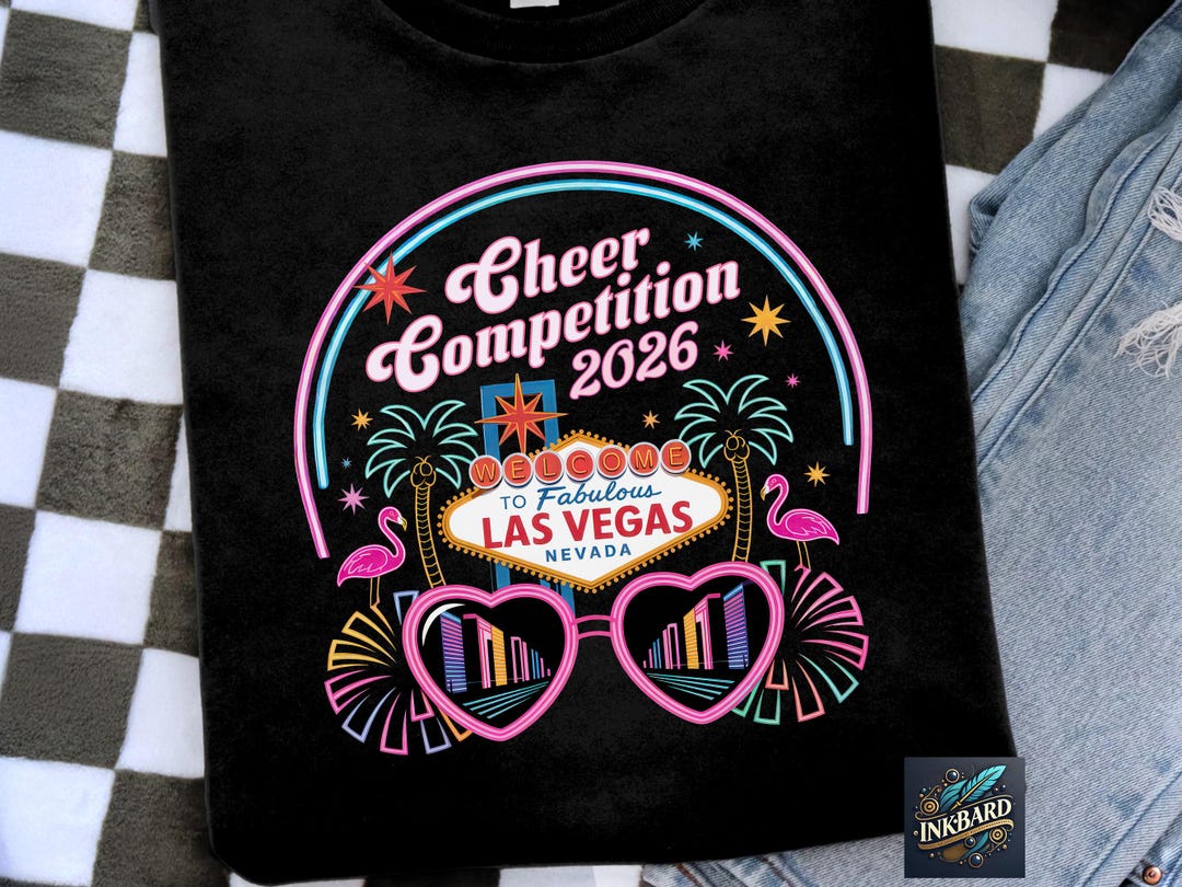 2026 2027 2028 2029 Las Vegas Cheer Competition PNG Shirt Sublimation ...