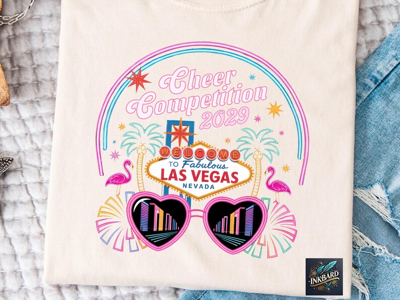 2026 2027 2028 2029 Las Vegas Cheer Competition PNG Shirt Sublimation ...