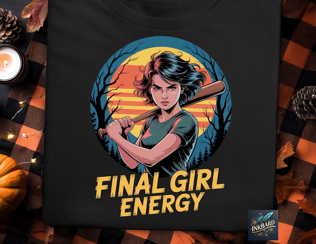 Final Girl Energy Horror Halloween Funny Aesthetic PNG Sublimation ...