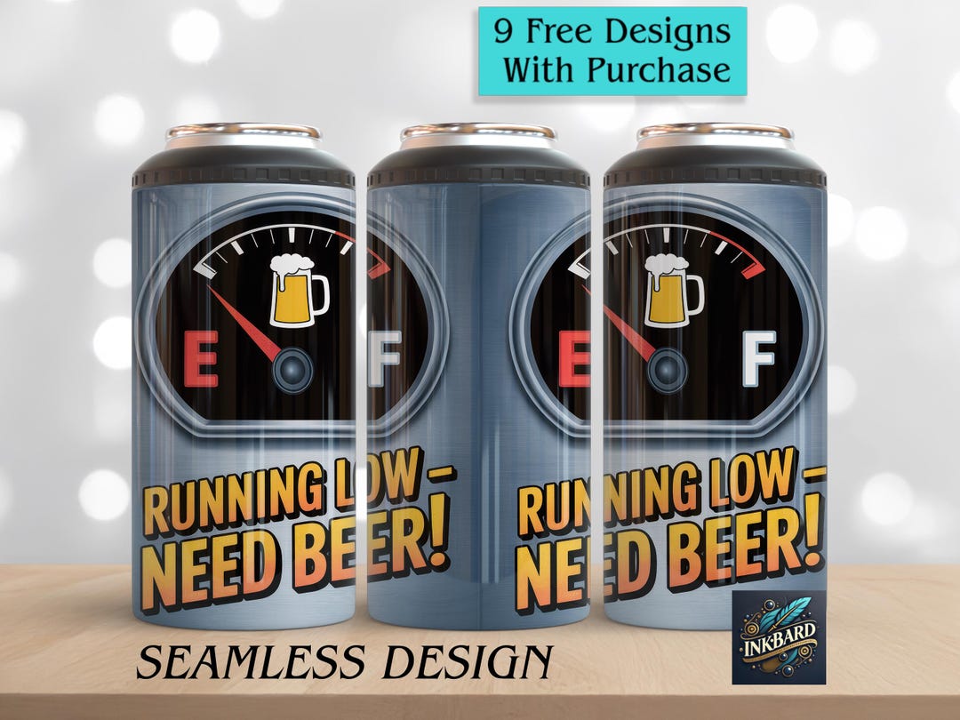 Funny Beer 4 in 1 Can Cooler Wrap Seamless 16oz Digital Only ...