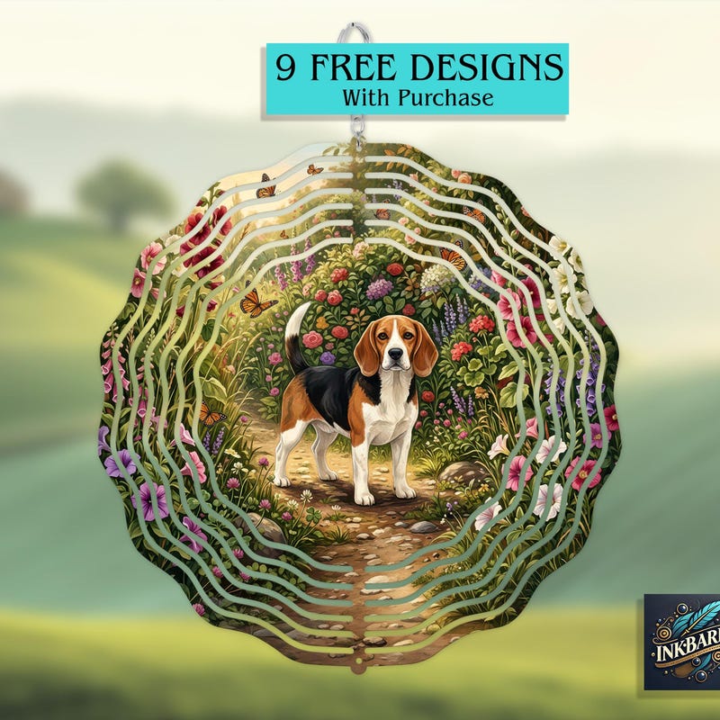 Beagle Wind Spinner - Etsy
