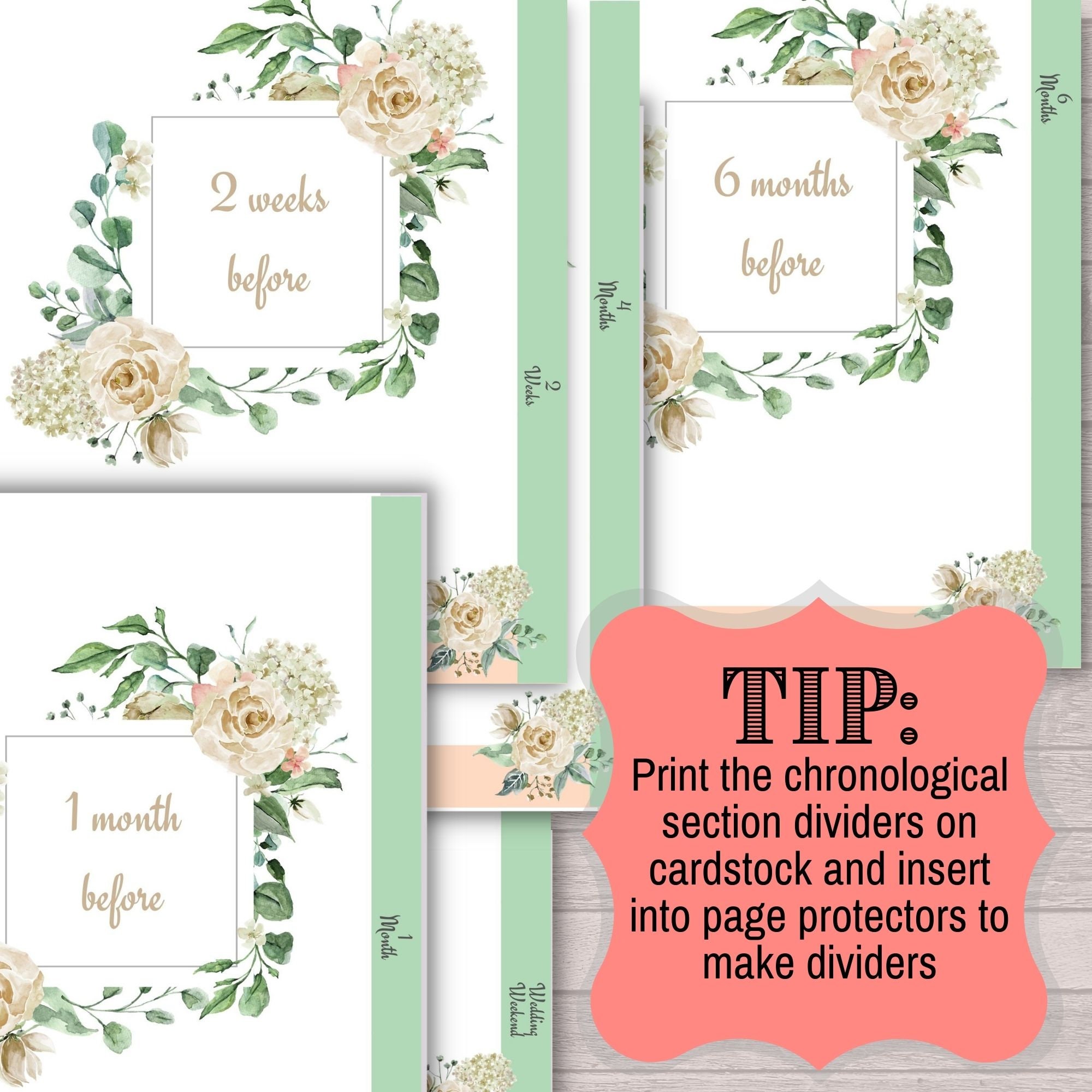 6-month Wedding Planner Printable Step-by-step Wedding Guide for Your ...