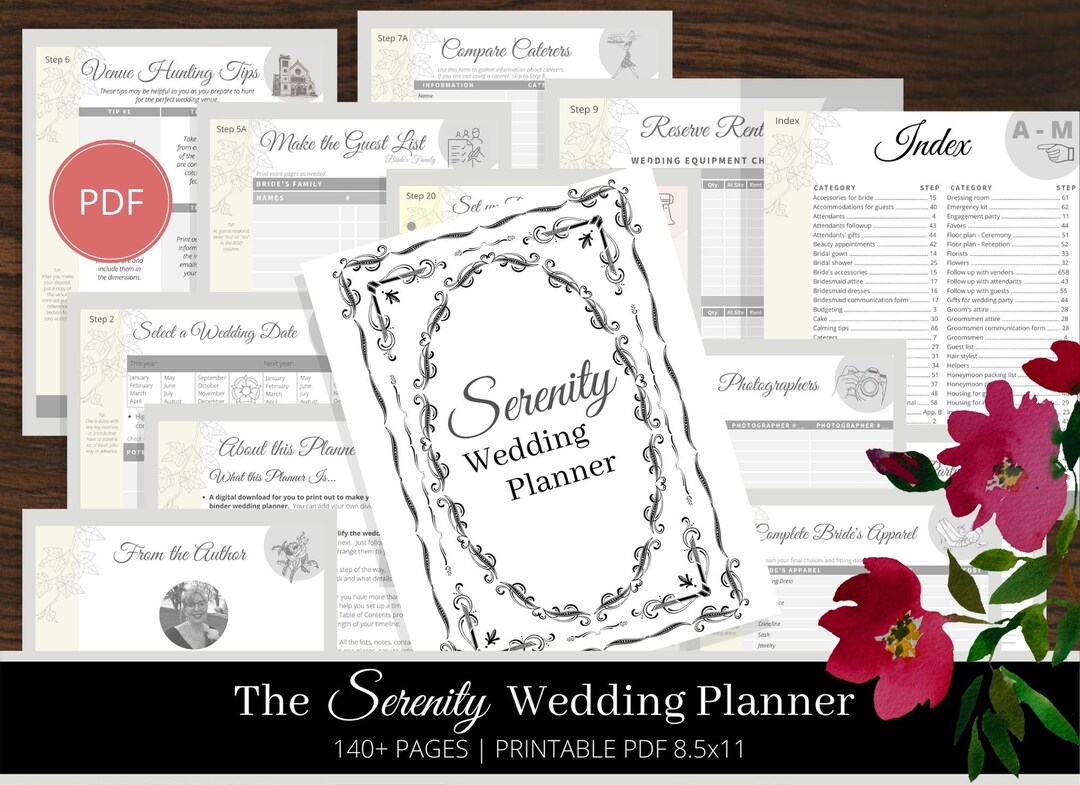 Step-by-step Wedding Planner Printable / Mother of the Bride - Etsy