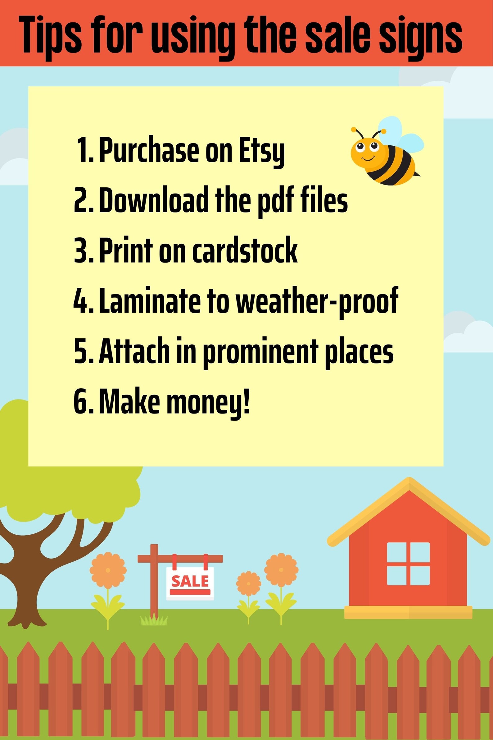 Printable Category Signs to Help You Organize Your Yard Sale, Garage ...
