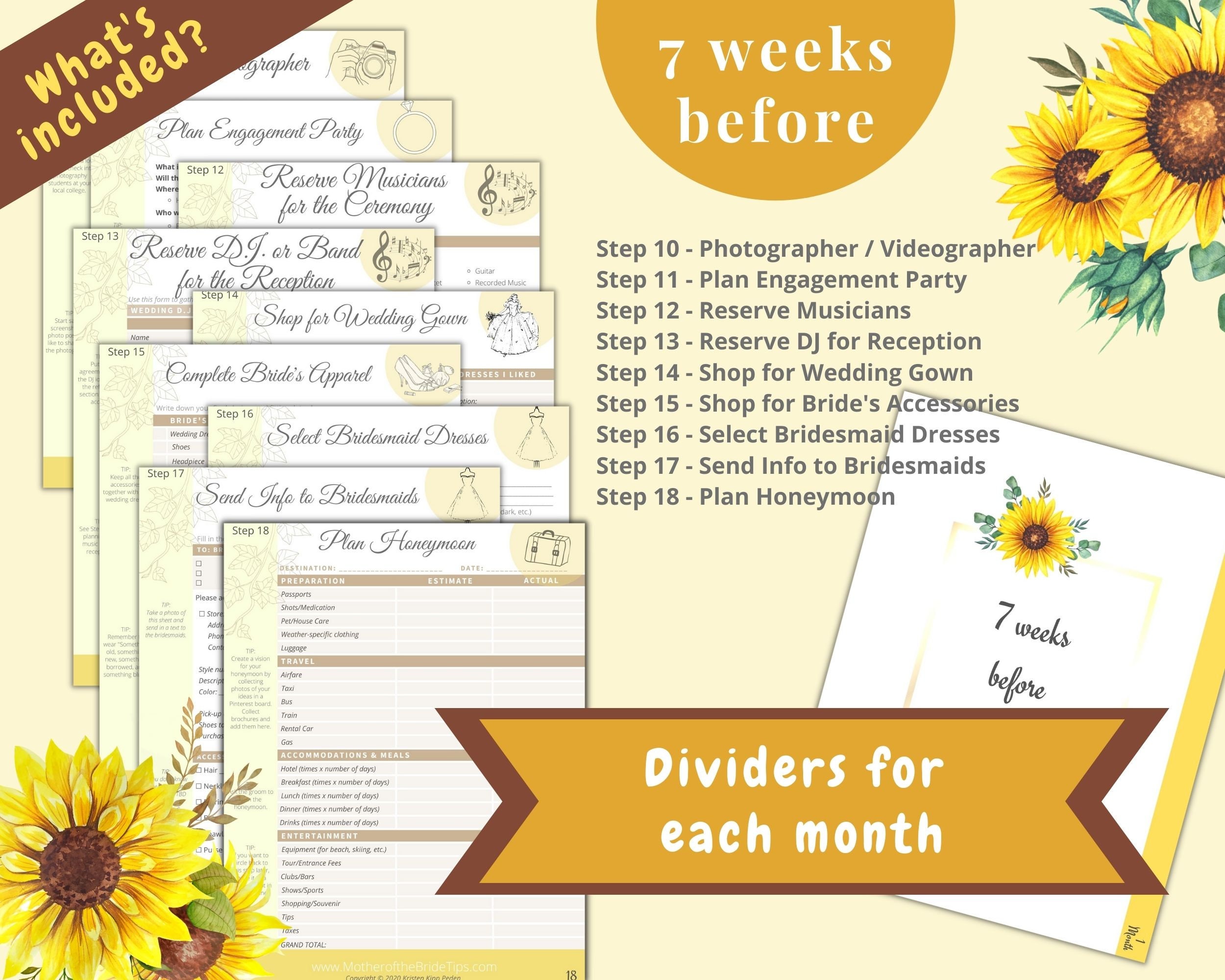 2-month Wedding Planner Printable / Ultimate Wedding Plan Checklist for ...