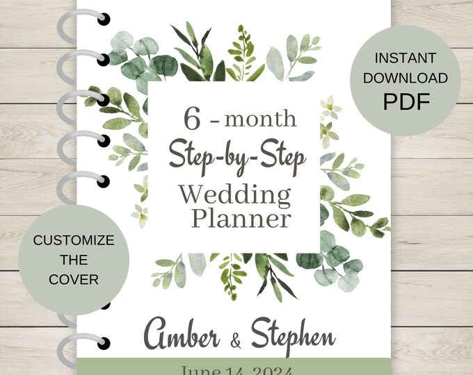 6-month Wedding Planner Printable Step-by-step Wedding Guide for Your ...