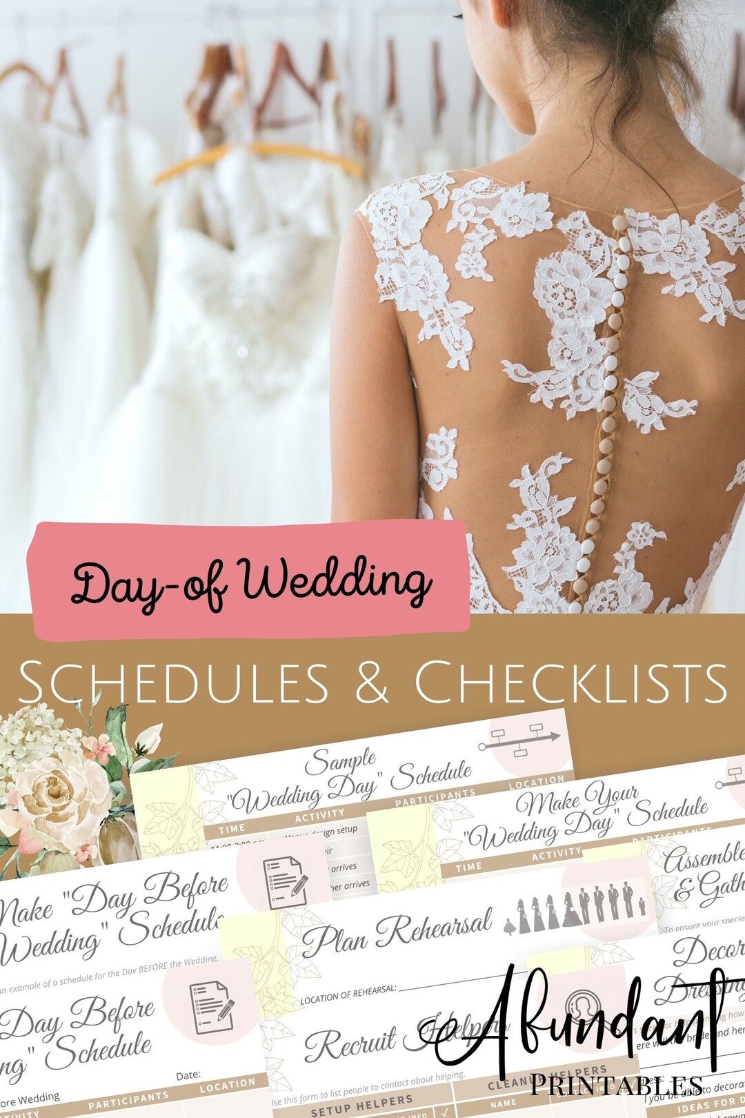 Wedding Day Checklist PDF Bundle to Print for Your Wedding Planner ...
