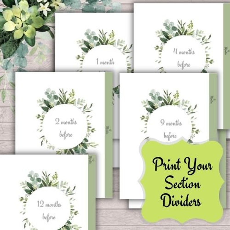 6-month Wedding Planner Printable Step-by-step Wedding Guide for Your ...