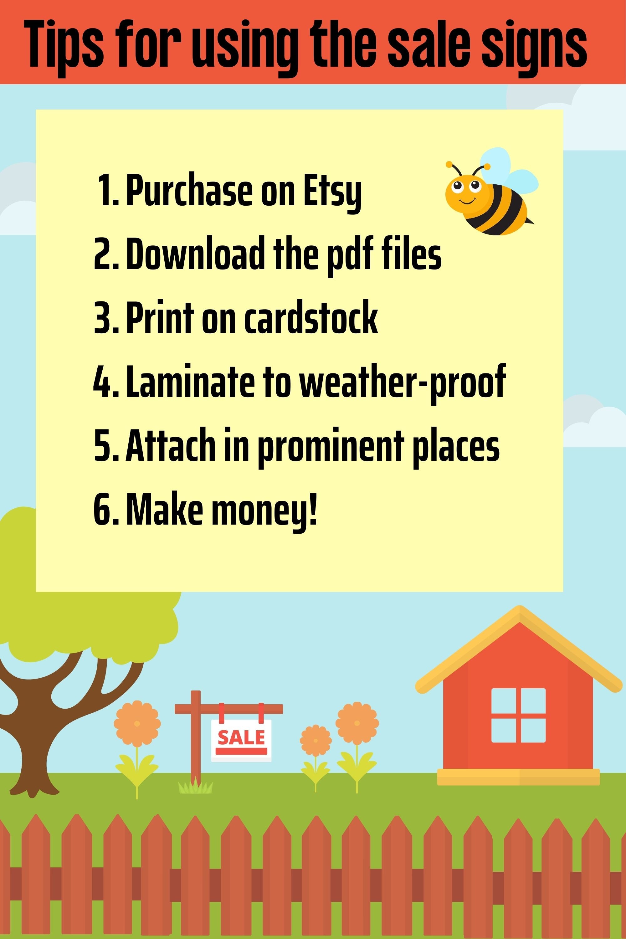 Printable Category Signs to Help You Organize Your Yard Sale, Garage ...