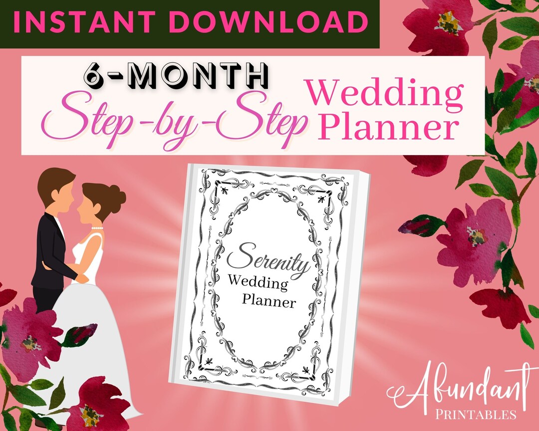 6-month Wedding Planner Printable With Wedding Timeline for Your ...